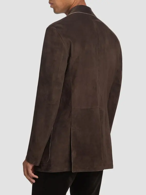 Giorgio Armani Tailored Suede Jacket