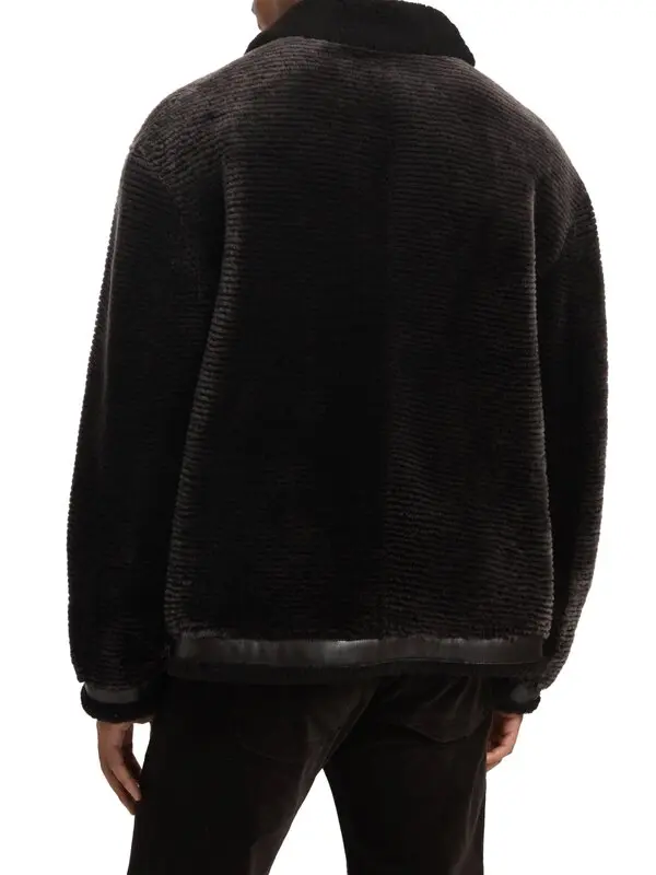 Giorgio Armani Zip-up Shearling Jacket