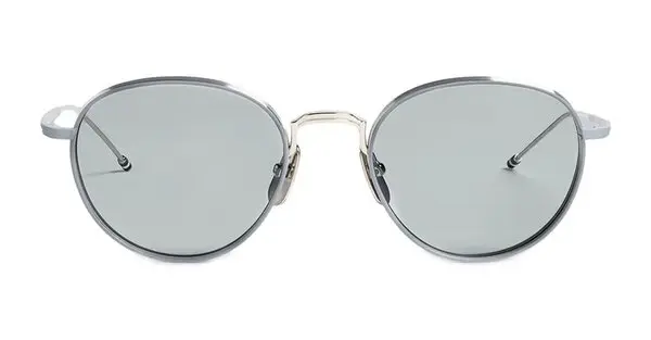 Thom Browne Round Frame Sunglasses - Silver