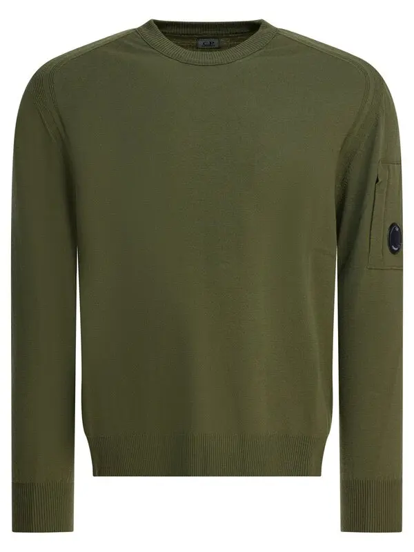C.P. COMPANY Wool-blend Crewneck Sweater - Green