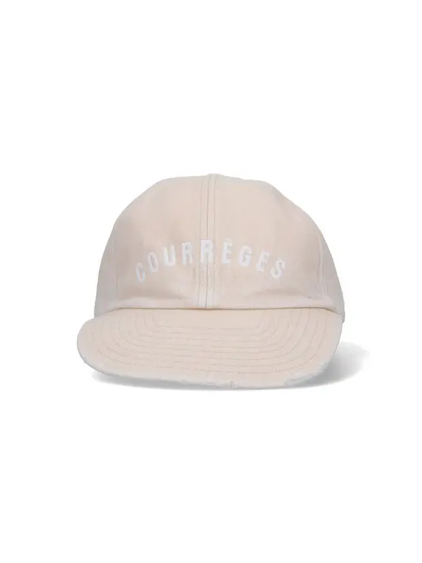 COURREGES Baseball Cap - Beige O Tan