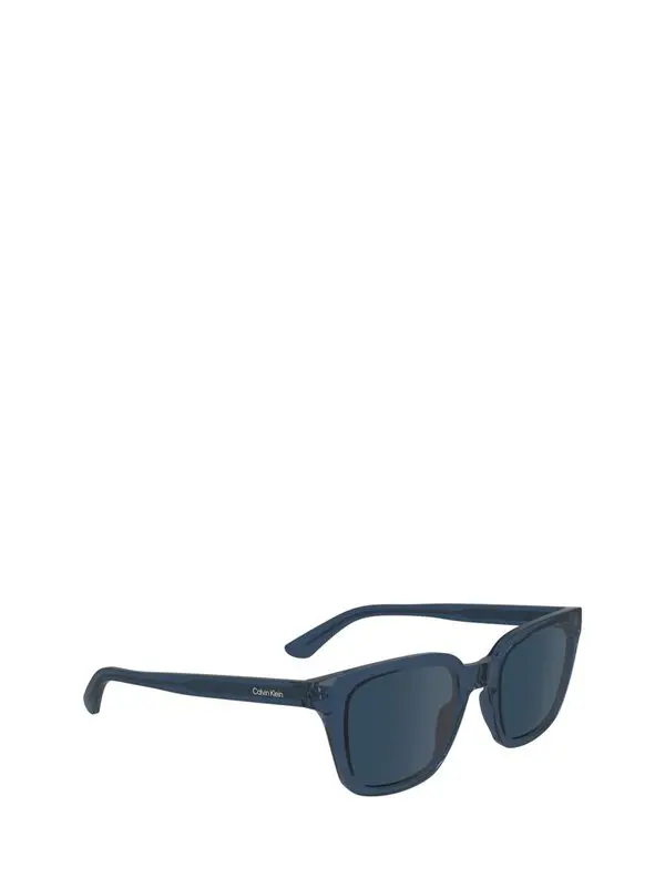 Calvin Klein Acetate Square Frame Sunglasses - Blue