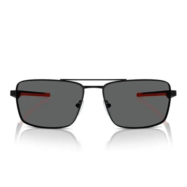 SCUDERIA FERRARI Metal Rectangle Sunglasses - Black