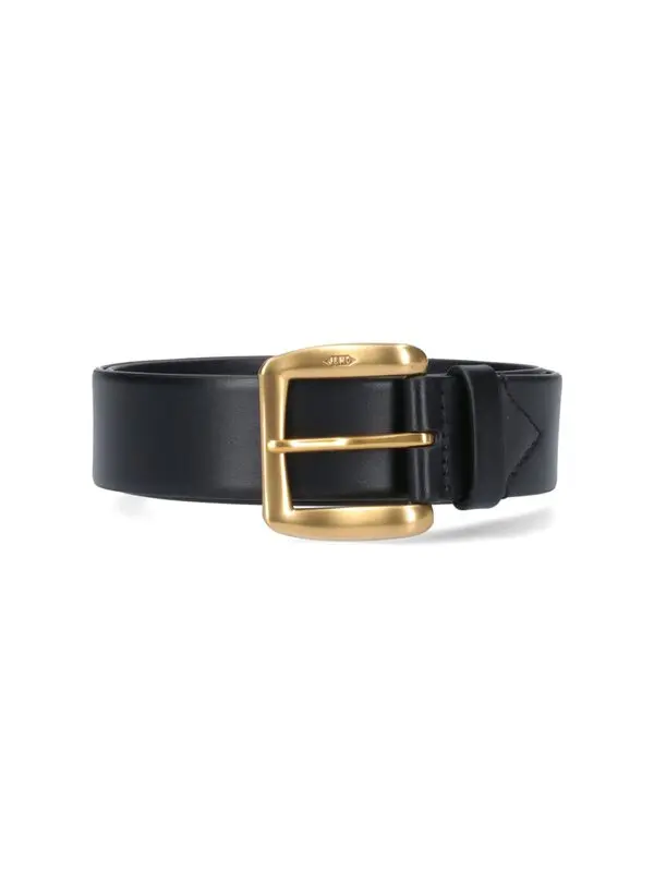 J & M DAVIDSON Leather Belt - Black