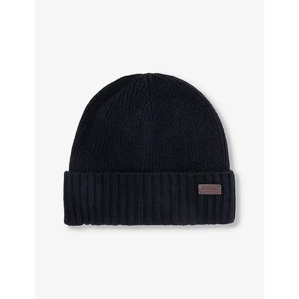 Barbour Carlton Woven-knit Beanie - Black