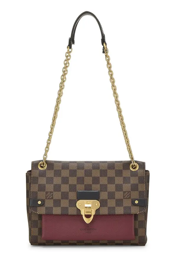LOUIS VUITTON Damier Ebene Vavin Shoulder Bag - Brown