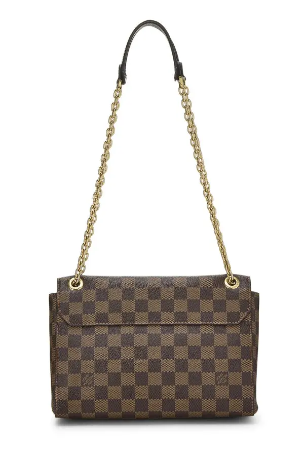 LOUIS VUITTON Damier Ebene Vavin Shoulder Bag - Brown