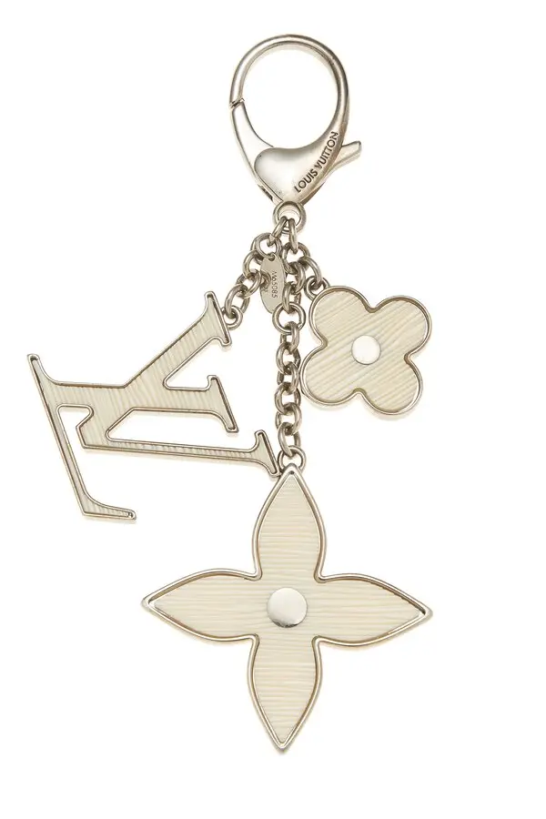 LOUIS VUITTON Silver & Chaine Fleur D'epi Bag Charm