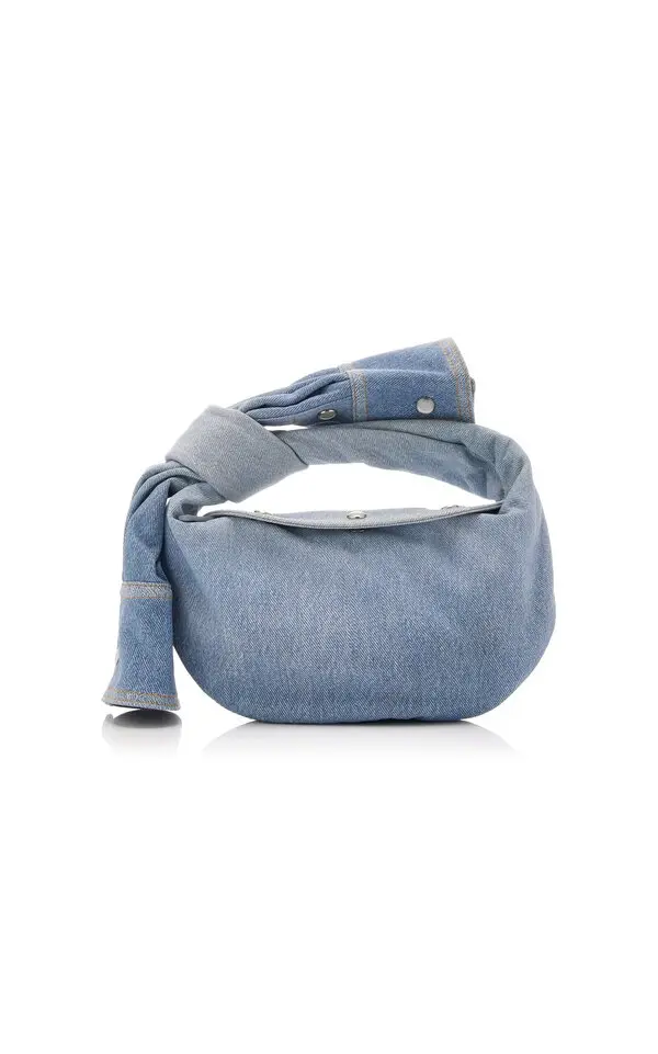 Bottega Veneta Mini Jodie Denim-printed Leather Bag