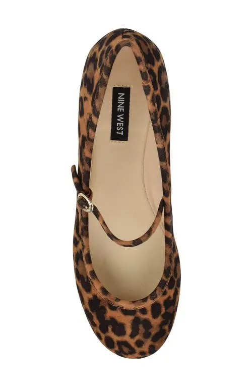 Nine West Classik Mary Jane Flat - Light Brown