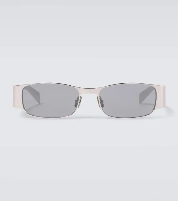 Saint Laurent Sl 738 Rectangular Sunglasses - Silver