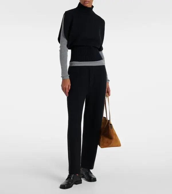 LISA YANG Zaya Knitted Cashmere Sweater - Black