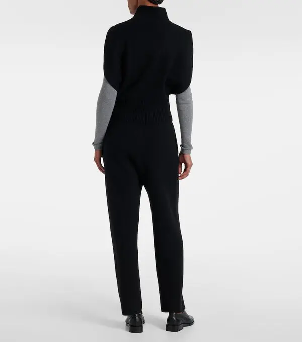 LISA YANG Zaya Knitted Cashmere Sweater - Black