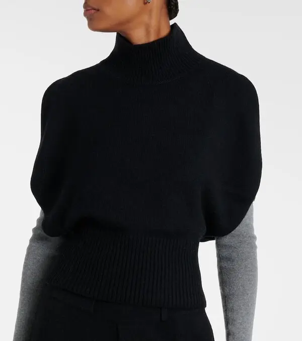 LISA YANG Zaya Knitted Cashmere Sweater - Black