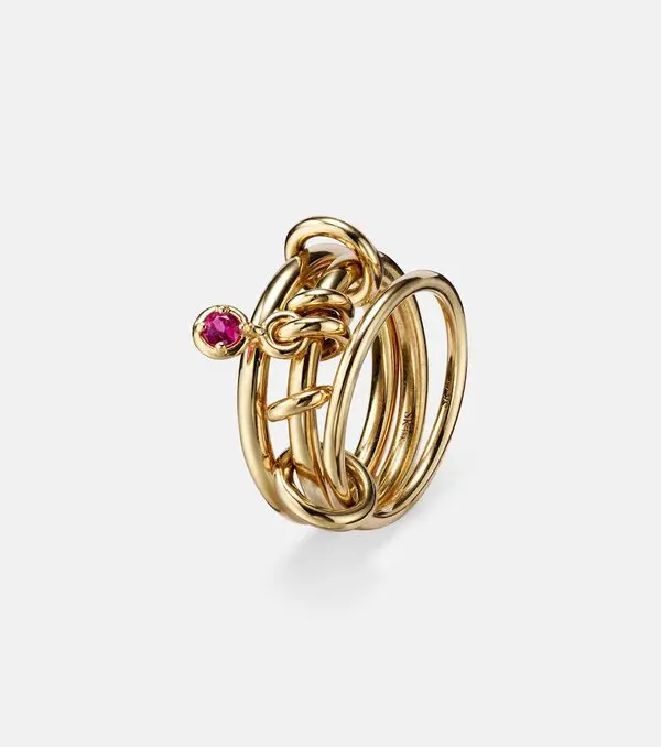 SPINELLI KILCOLLIN Piera Sapphire Linked Rings - Gold