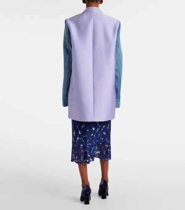 Dries Van Noten Denim-trimmed Blazer