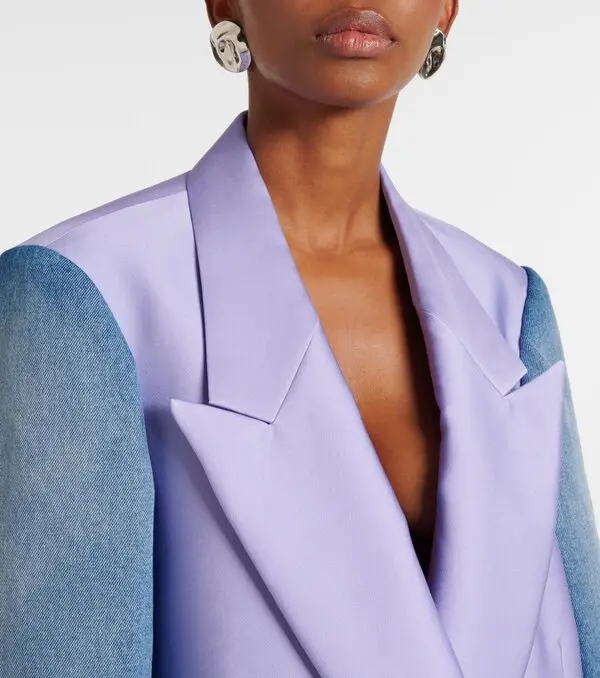 Dries Van Noten Denim-trimmed Blazer