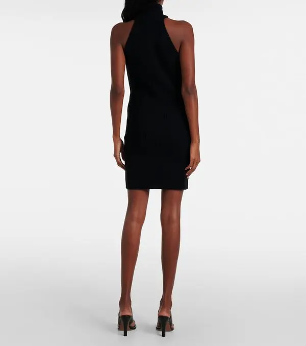 LISA YANG Carmen Ribbed-knit Cashmere Minidress - Black