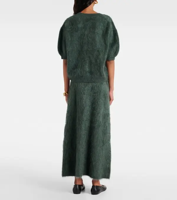 LISA YANG Juniper Cashmere Top - Green