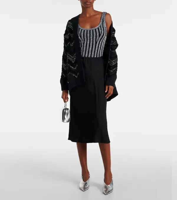 Missoni Zigzag Sequined Tank Top - Black