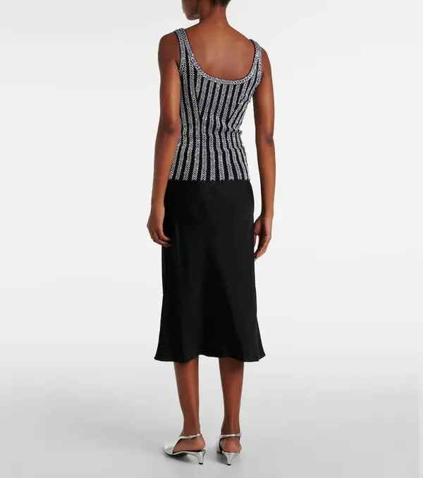 Missoni Zigzag Sequined Tank Top - Black