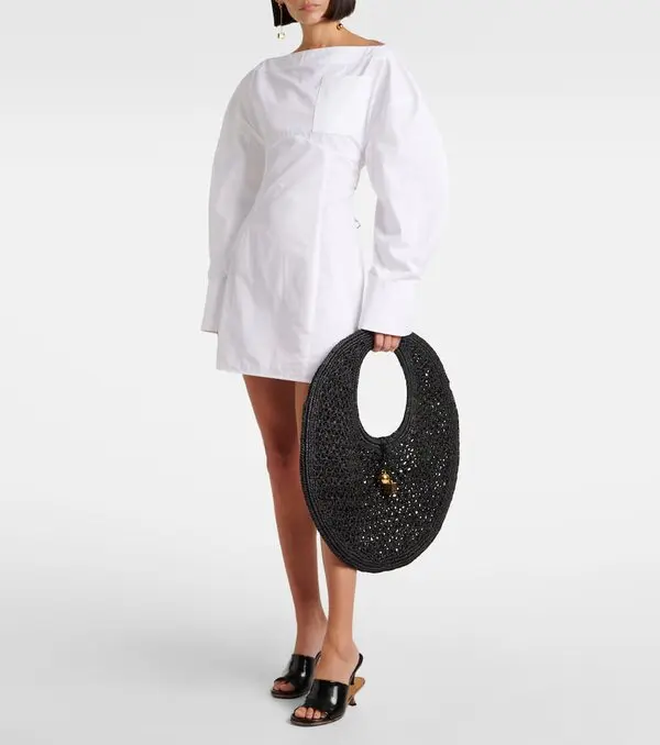 Jacquemus Spiaggia Raffia Shoulder Bag