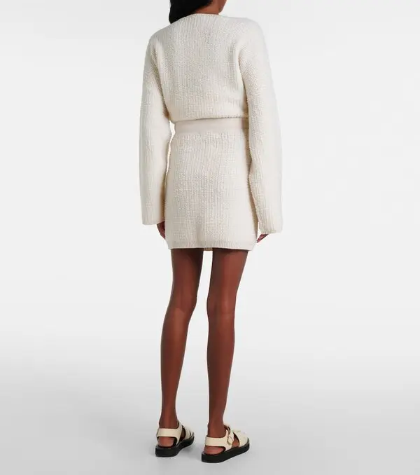 LISA YANG Imogen Knitted Cashmere Miniskirt