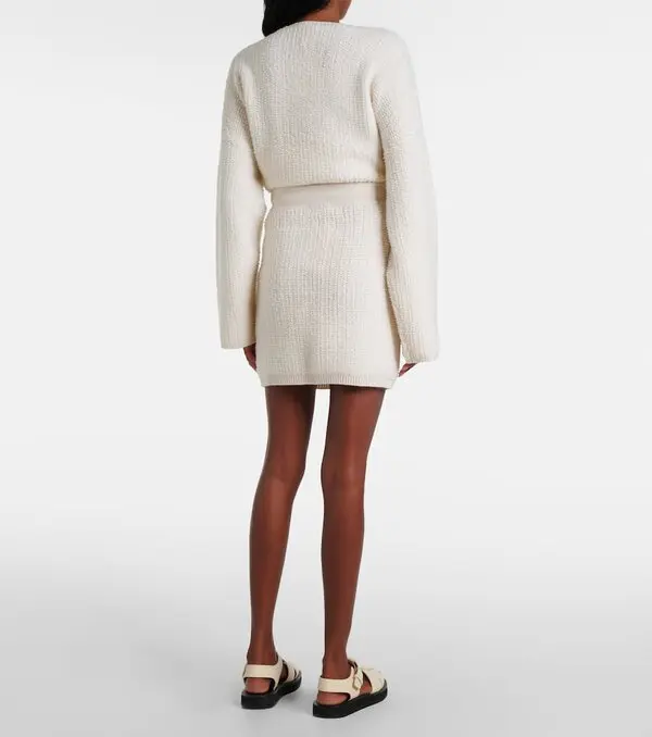 LISA YANG Imogen Knitted Cashmere Miniskirt