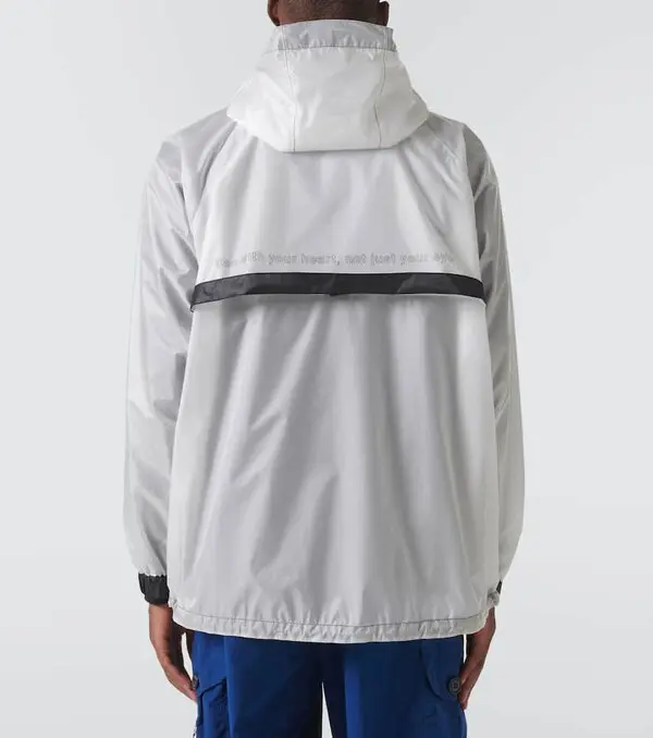AND WANDER Paneled Raincoat
