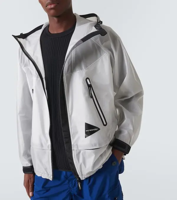 AND WANDER Paneled Raincoat