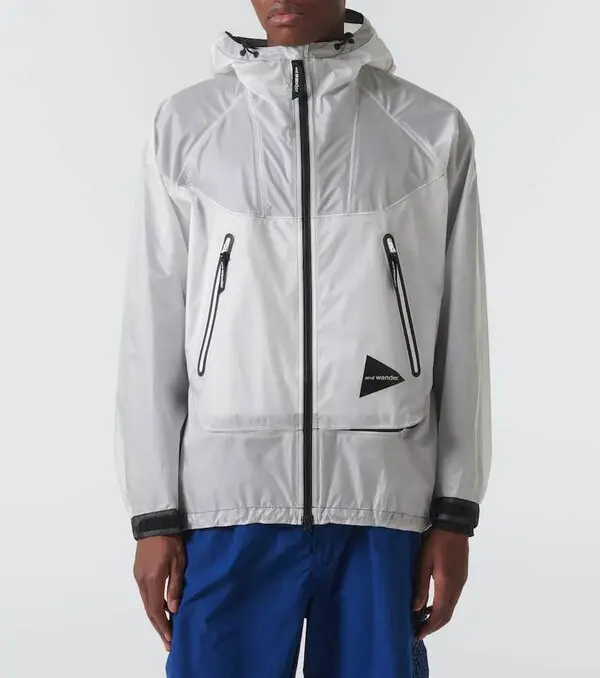AND WANDER Paneled Raincoat