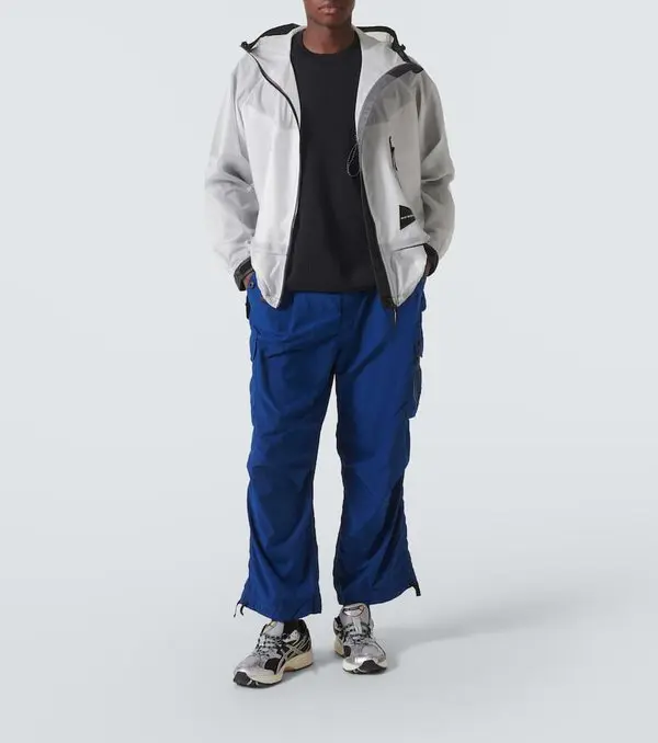 AND WANDER Paneled Raincoat