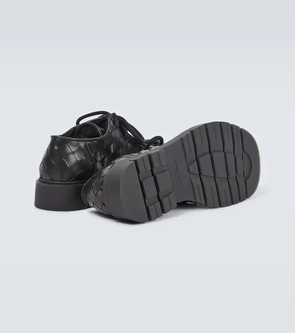 Bottega Veneta Haddock Leather Derby Shoes
