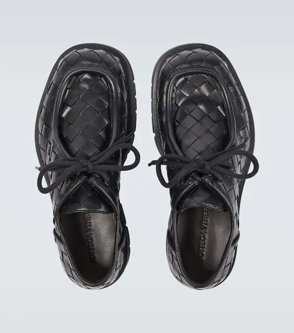 Bottega Veneta Haddock Leather Derby Shoes