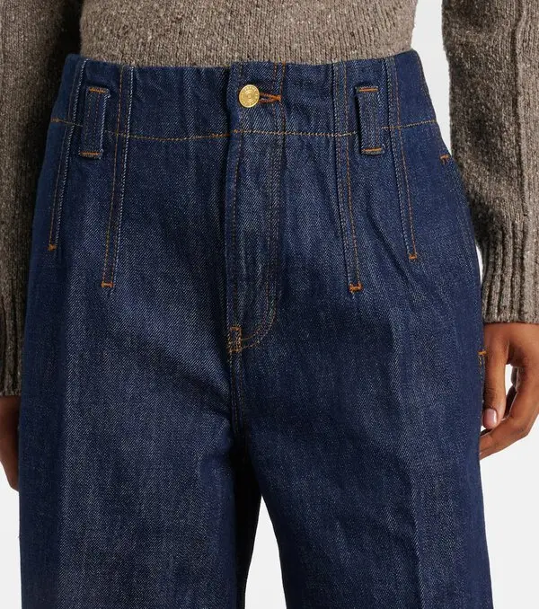 FRAME High-rise Wide-leg Jeans
