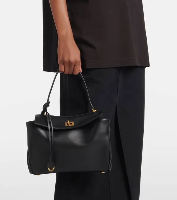 Balenciaga Rodeo Small Leather Tote Bag - Black