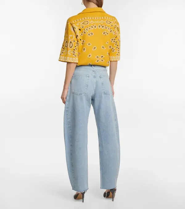 AGOLDE Luna High-rise Barrel-leg Jeans - Blue