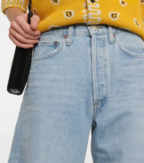 AGOLDE Luna High-rise Barrel-leg Jeans - Blue
