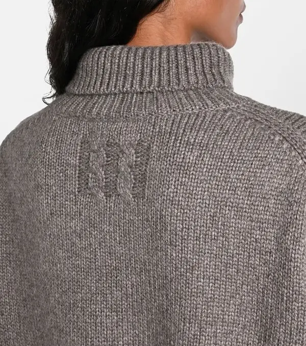 NILI LOTAN Tabitha Cashmere Turtleneck Sweater - Brown