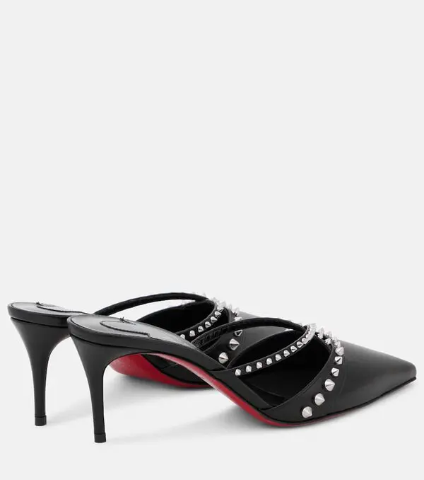 CHRISTIAN LOUBOUTIN Tatoosh 70 Studded Leather Mules - Black