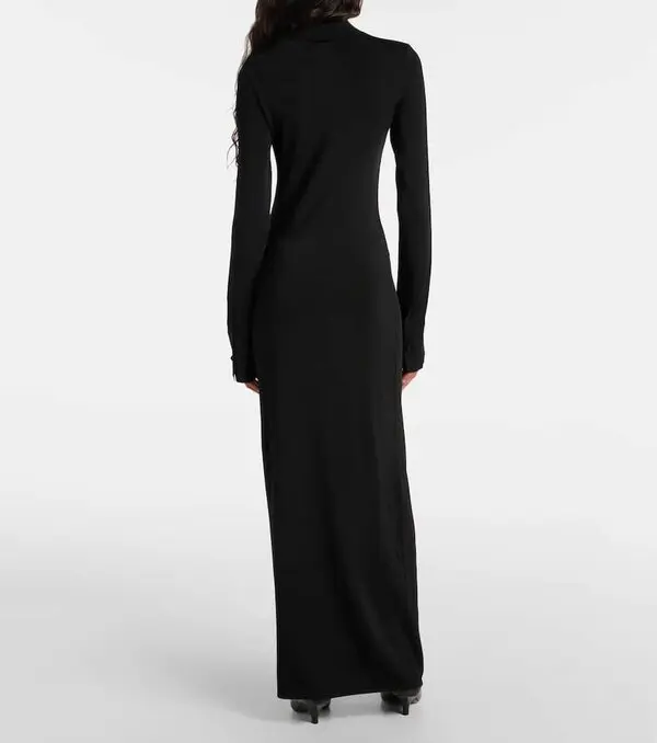 Galvan Iris Turtleneck Maxi Dress