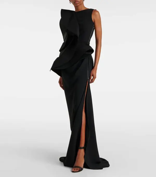 Maticevski Fateful Ruffled Gown - Black