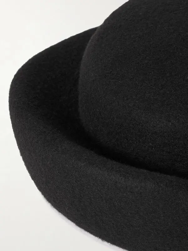 GIGI BURRIS MILLINERY Laura Wool-felt Pillbox Hat - Black