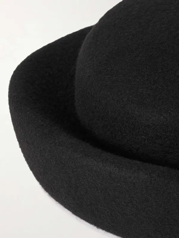 GIGI BURRIS MILLINERY Laura Wool-felt Pillbox Hat - Black