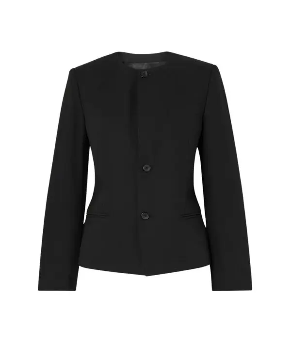 BETTTER Cropped Grain De Poudre Wool Blazer
