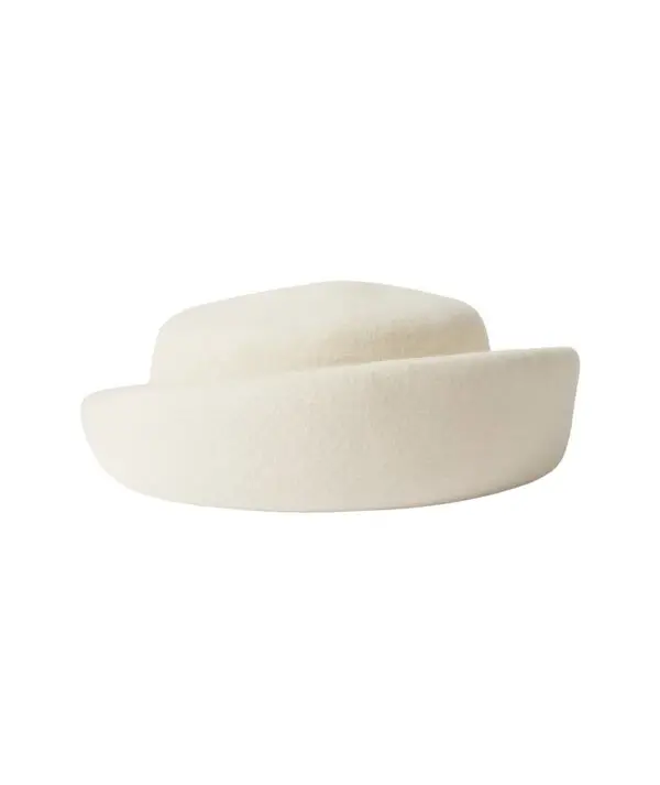 GIGI BURRIS MILLINERY Laura Wool-felt Pillbox Hat - Ivory