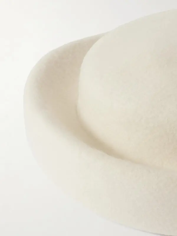 GIGI BURRIS MILLINERY Laura Wool-felt Pillbox Hat - Neutrals