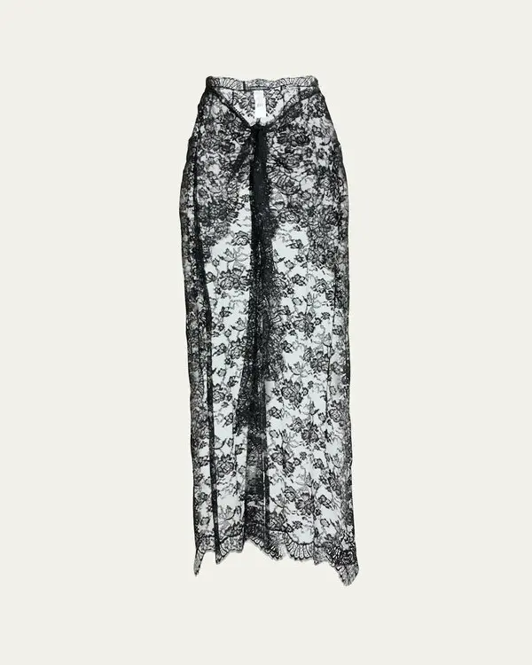 Dolce & Gabbana Chantilly Lace Maxi Skirt