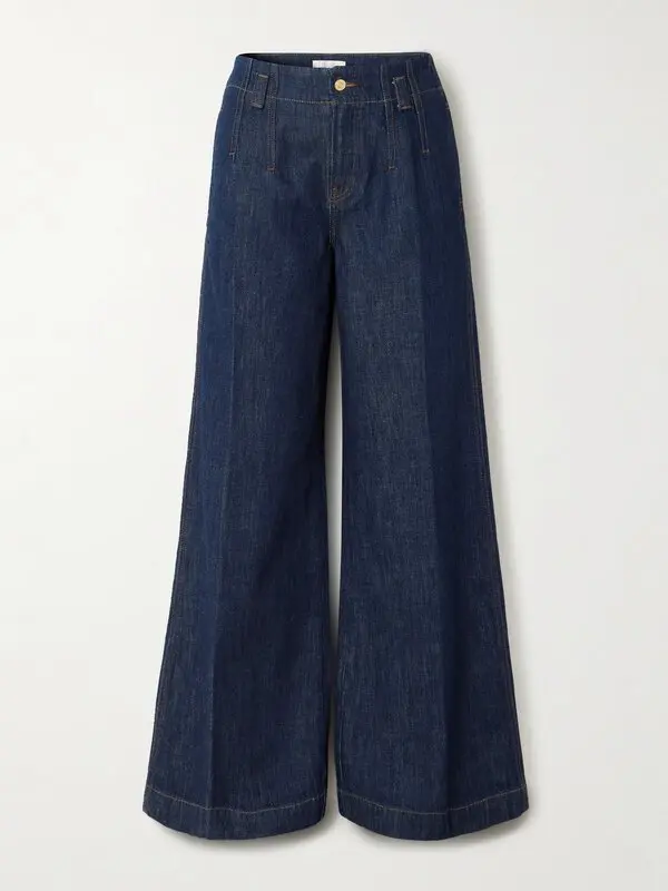 FRAME High-rise Wide-leg Recycled Jeans
