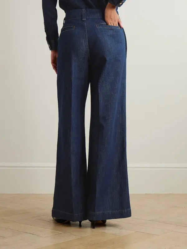 FRAME High-rise Wide-leg Recycled Jeans